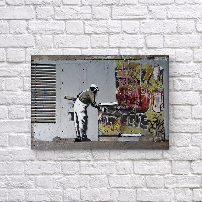 Banksy Canvas Wall Art Banksy Vs King Robbo From London Graffiti ...