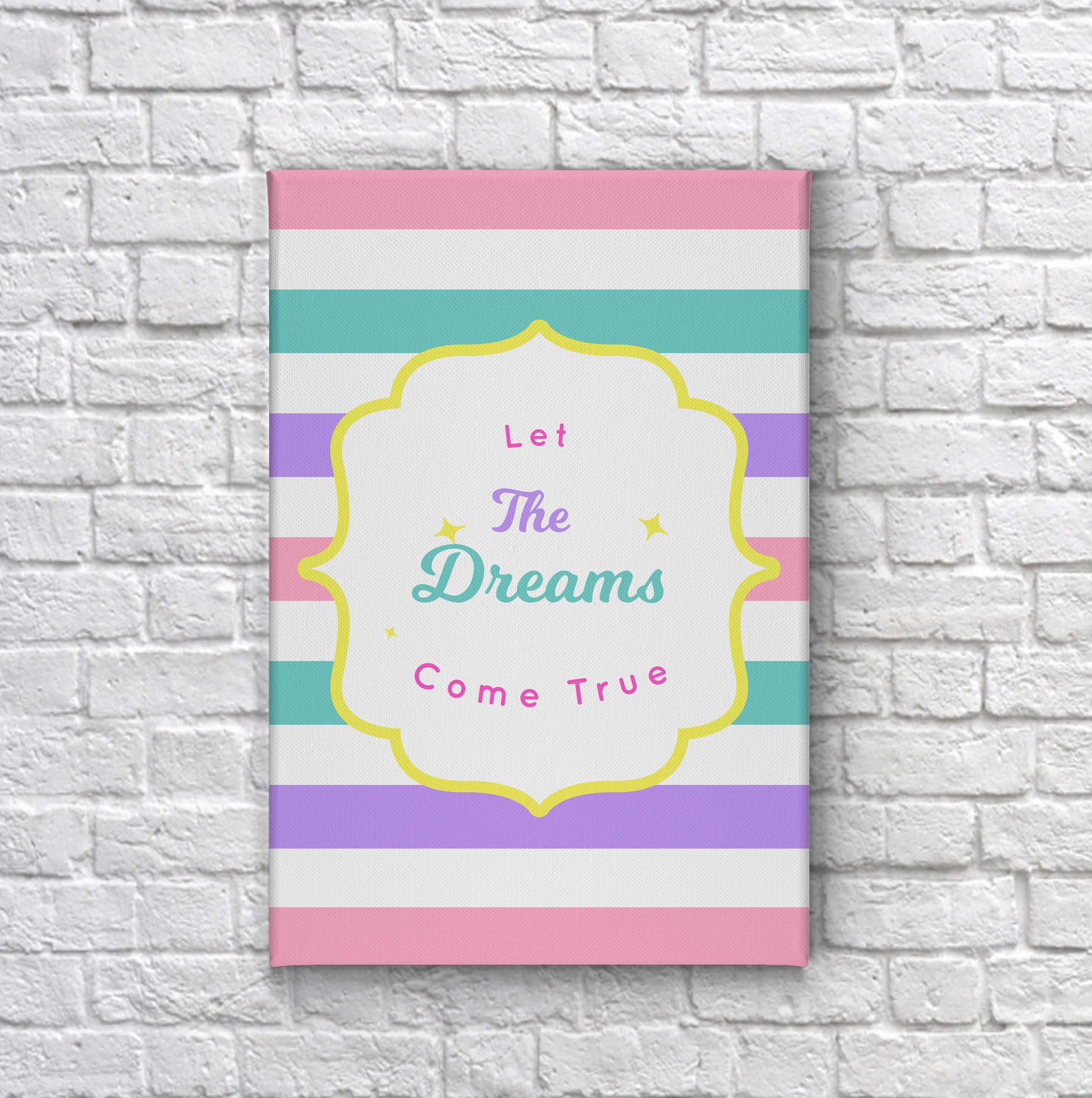 Beautiful Unicorn Motivational Wall Art Nursery Decor 2 Panel | Etsy