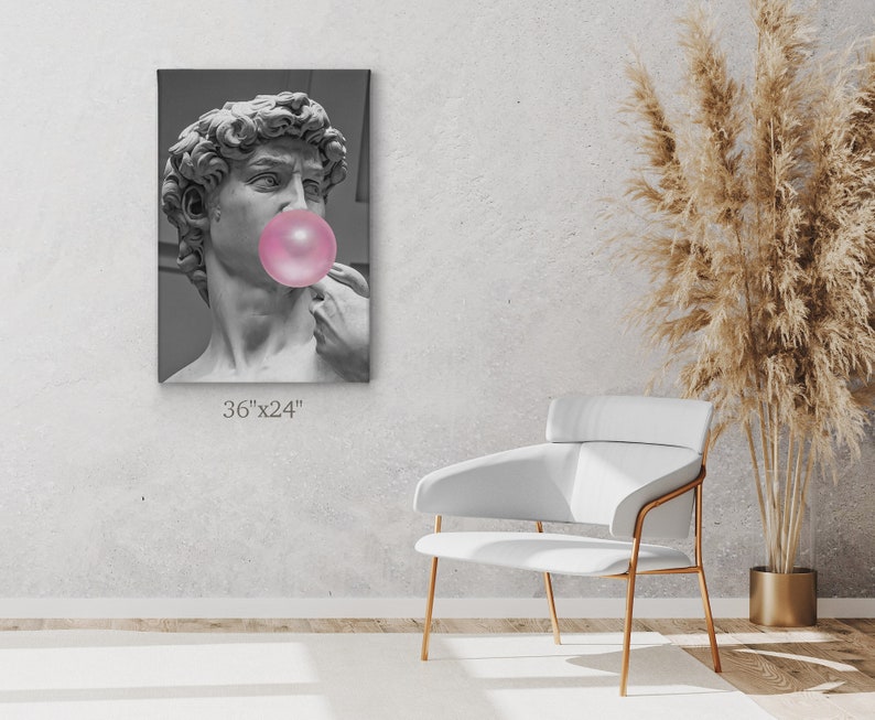 Michelangelo's Masterpiece Statue of David Pink Bubble Gum - Etsy