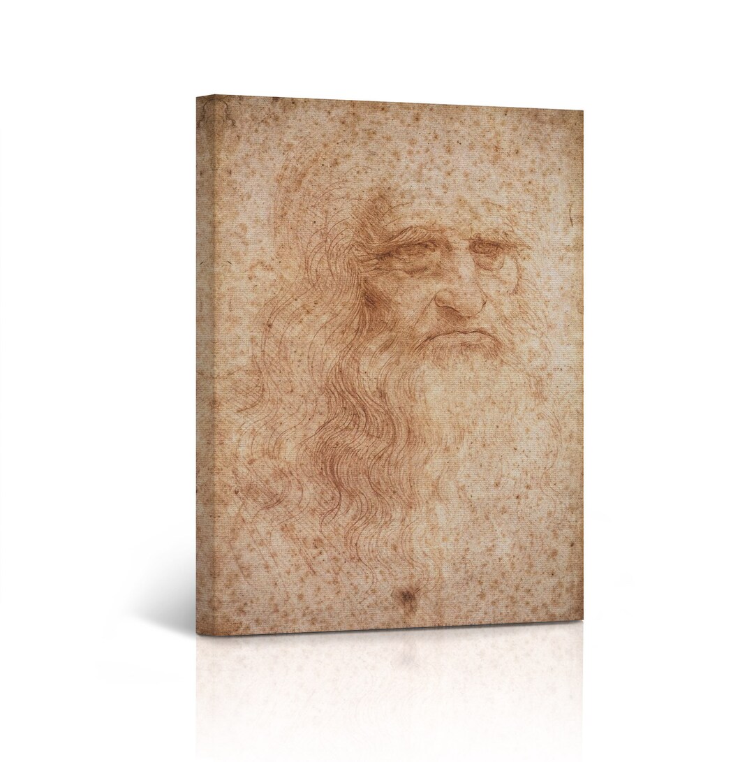 Portrait of a Man in Red Chalk Leonardo Da Vinci Self Portrait Painting ...