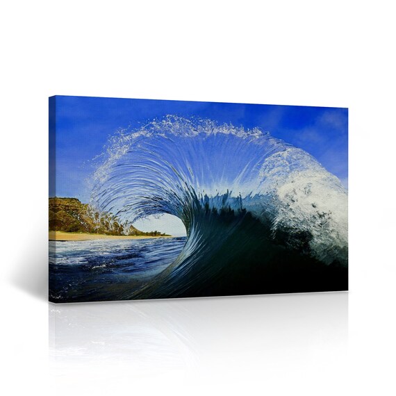 Splash Blue Ocean Wave Water Sea Beach Decor Nautical Living - Etsy