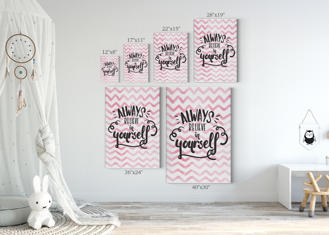 Motivational Quote Nursery Decor Inspirational Wall Art - Etsy