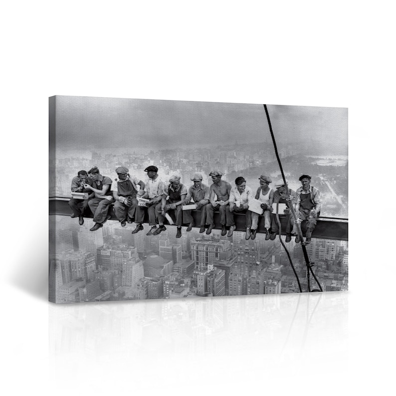 Lunch Atop a Skyscraper 1932 New York Canvas Print Picture - Etsy