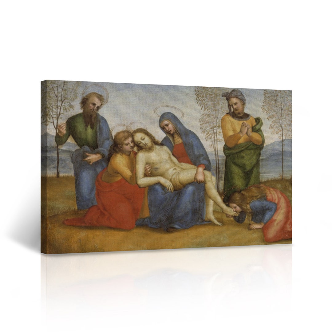 Pieta by Raphael Art Famous Reproduction Canvas Wall Art Print - Etsy