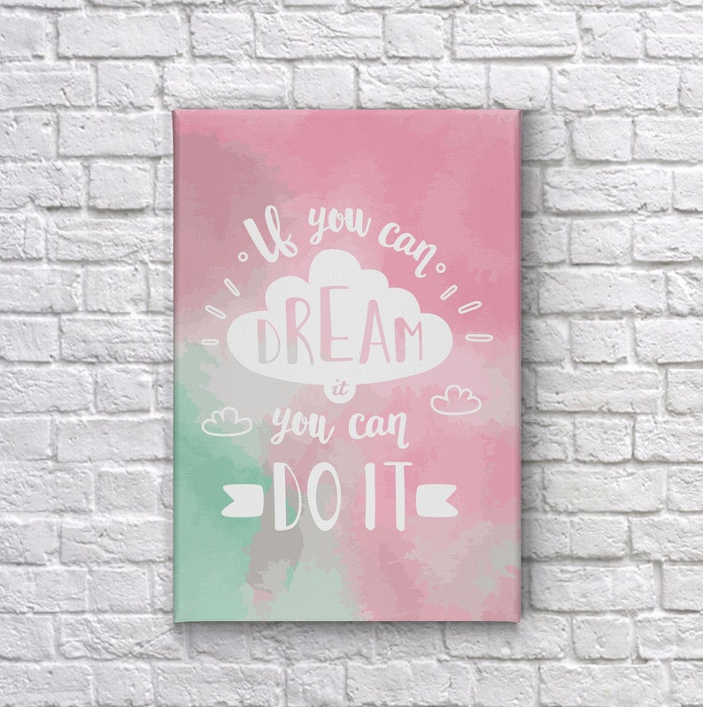 Inspirational Quote Nursery Decor Motivational Wall Art - Etsy