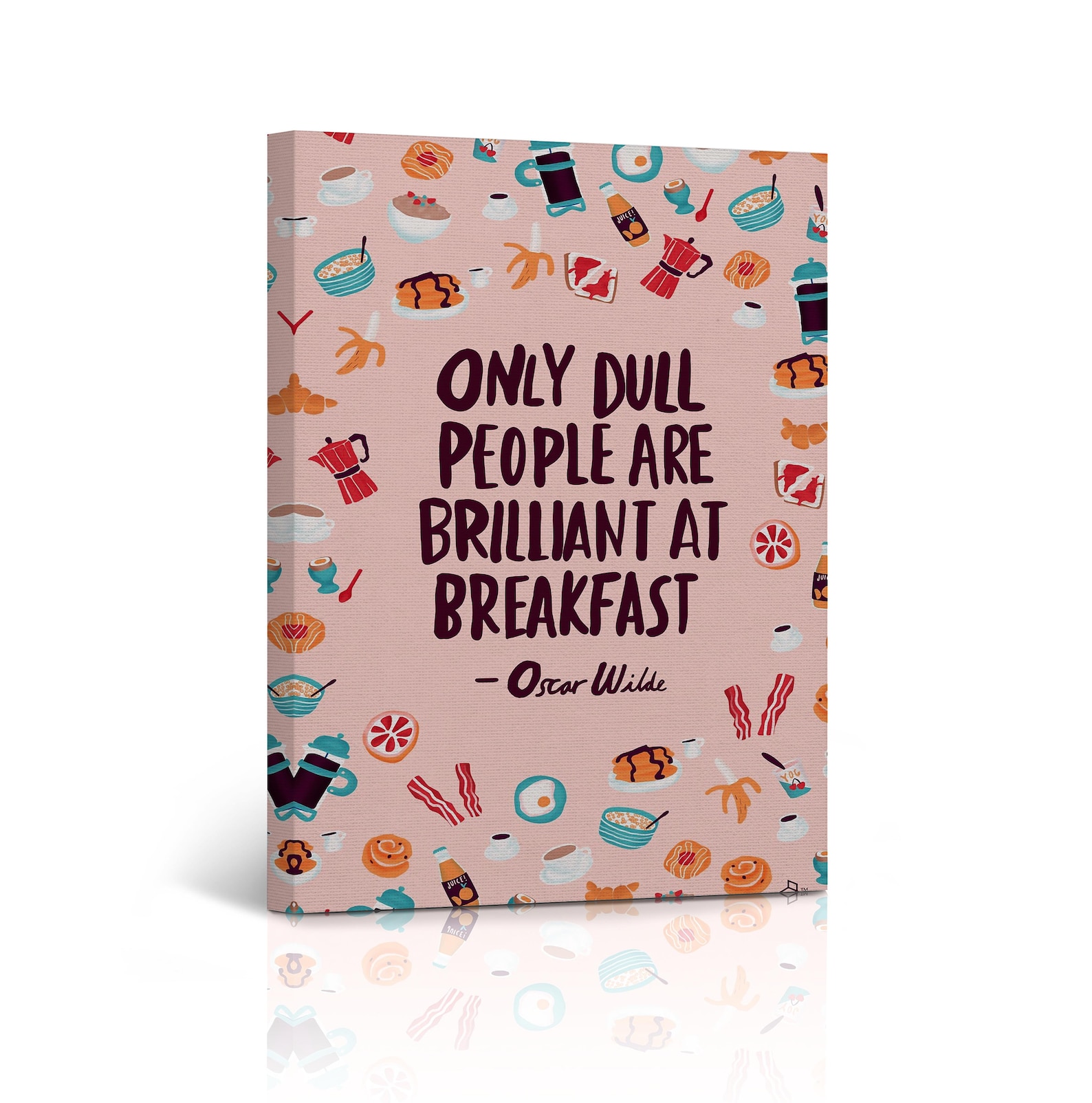 Only Dull People Are Brilliant at Breakfast Quote CANVAS PRINT - Etsy