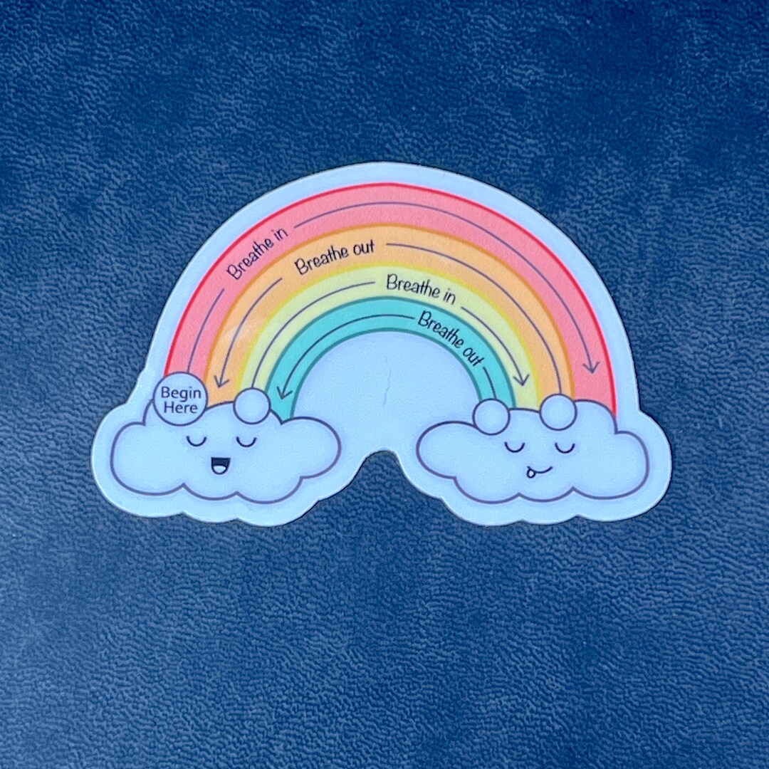 Rainbow, Mental Health Awareness- Waterproof Sticker Decal, Free ...