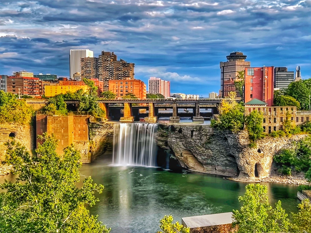 High Falls Sunny Day, Rochester, Ny-photo Print - Etsy