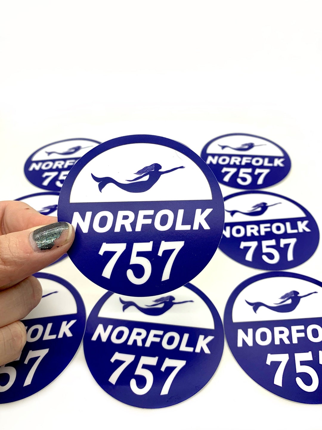 Norfolk. 757. Sticker, Waterproof Sticker Decal, Free Shipping, Laptop ...