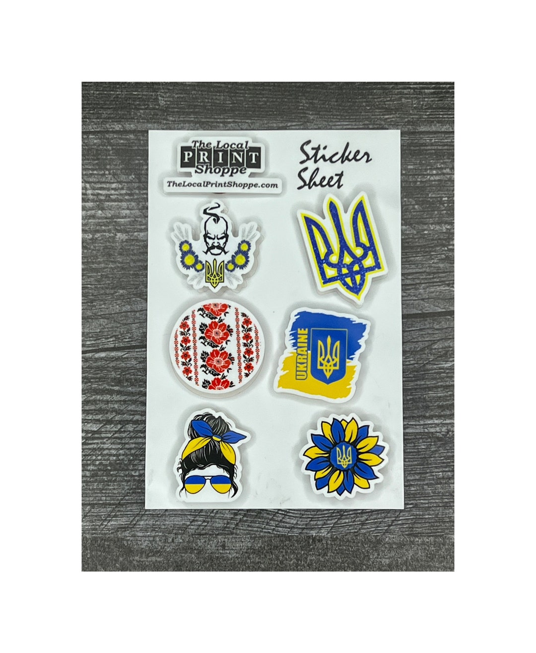 Ukrainian Stickers, Set of 7. A Portion of This Item’s Sales Will Be ...