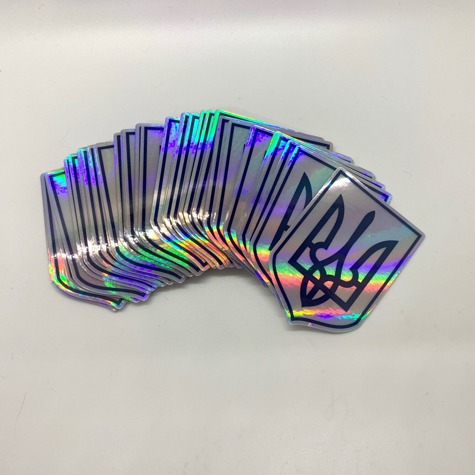 Holographic Ukrainian Tryzub Sticker Decal A Portion of This - Etsy