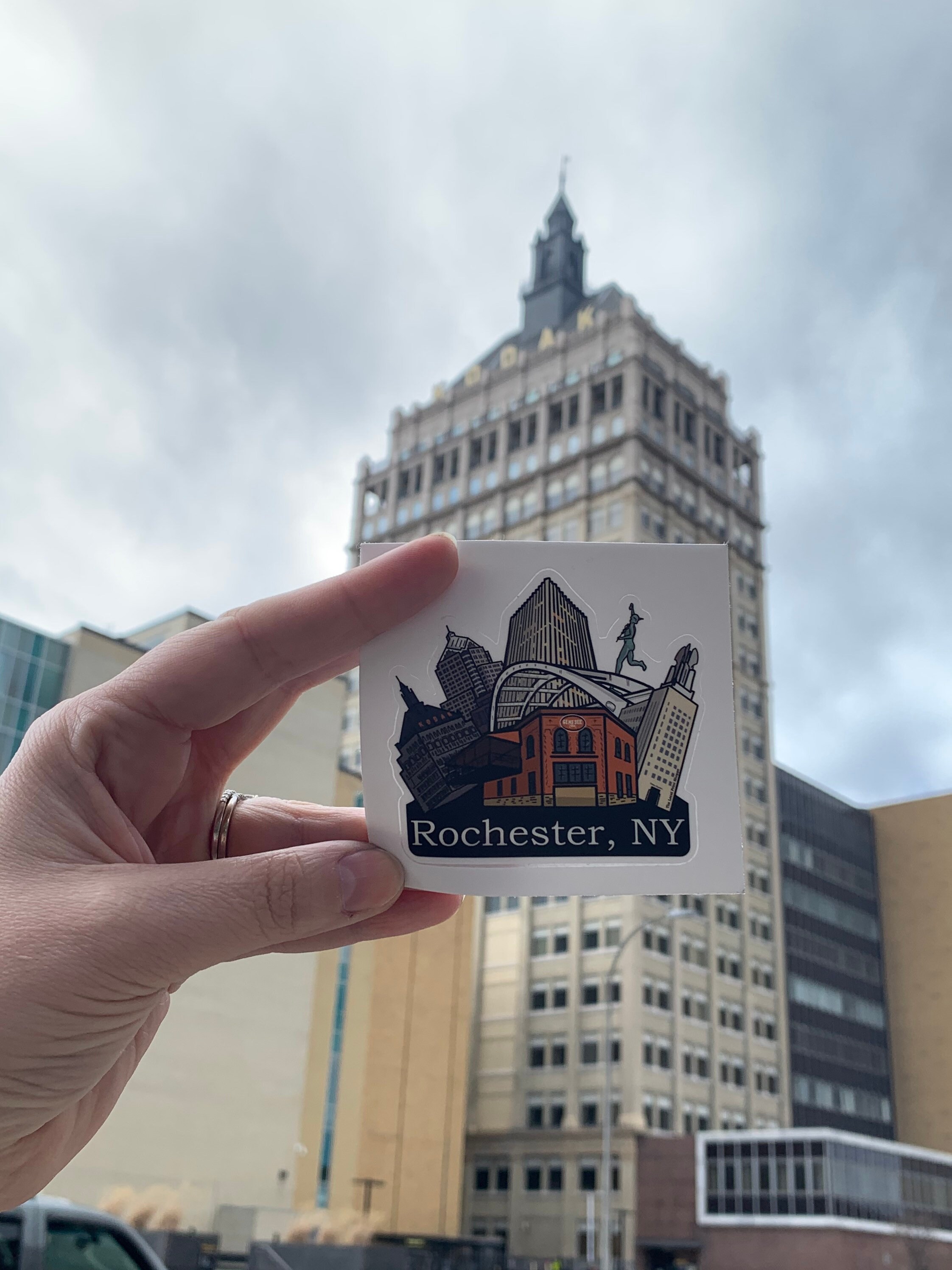 Rochester New York Landmarks Sticker Decal Free Shipping | Etsy