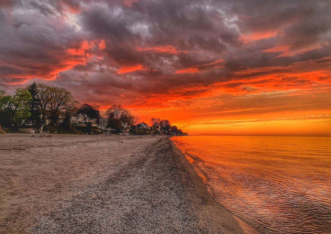 Ontario Beach Park Sunset, Rochester, NY Photo Print - Etsy