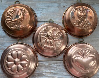 Antique Copper Molds | Etsy