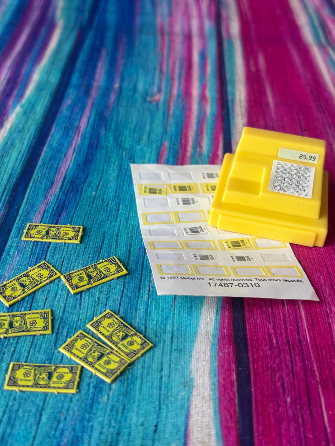 Vintage Barbie Doll Yellow Cash Register From Toys R US Shop Playset ...