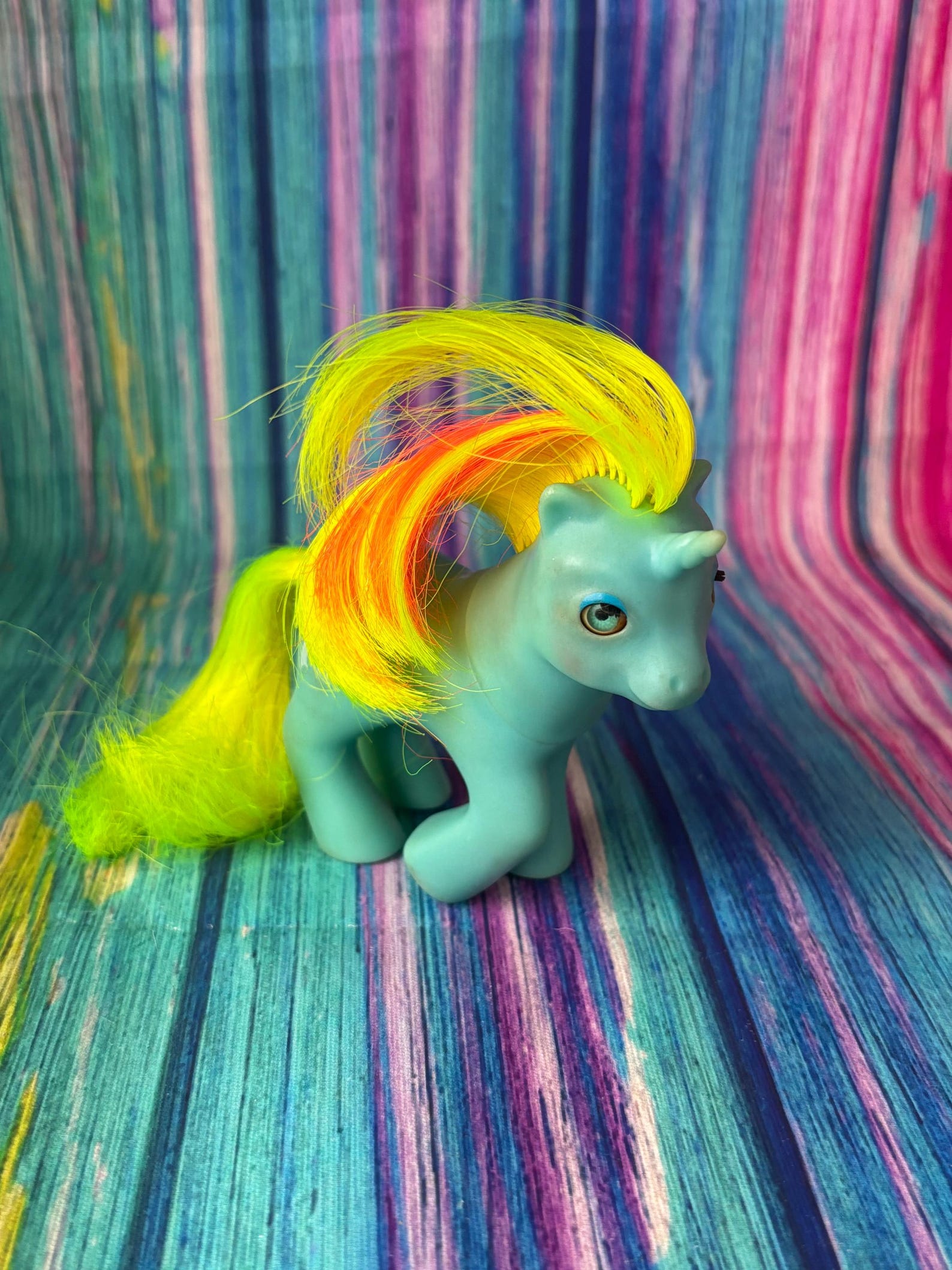 Vintage 1986 My Little Pony MLP Hasbro G1 Buddy Bye Eye Ribbons ...