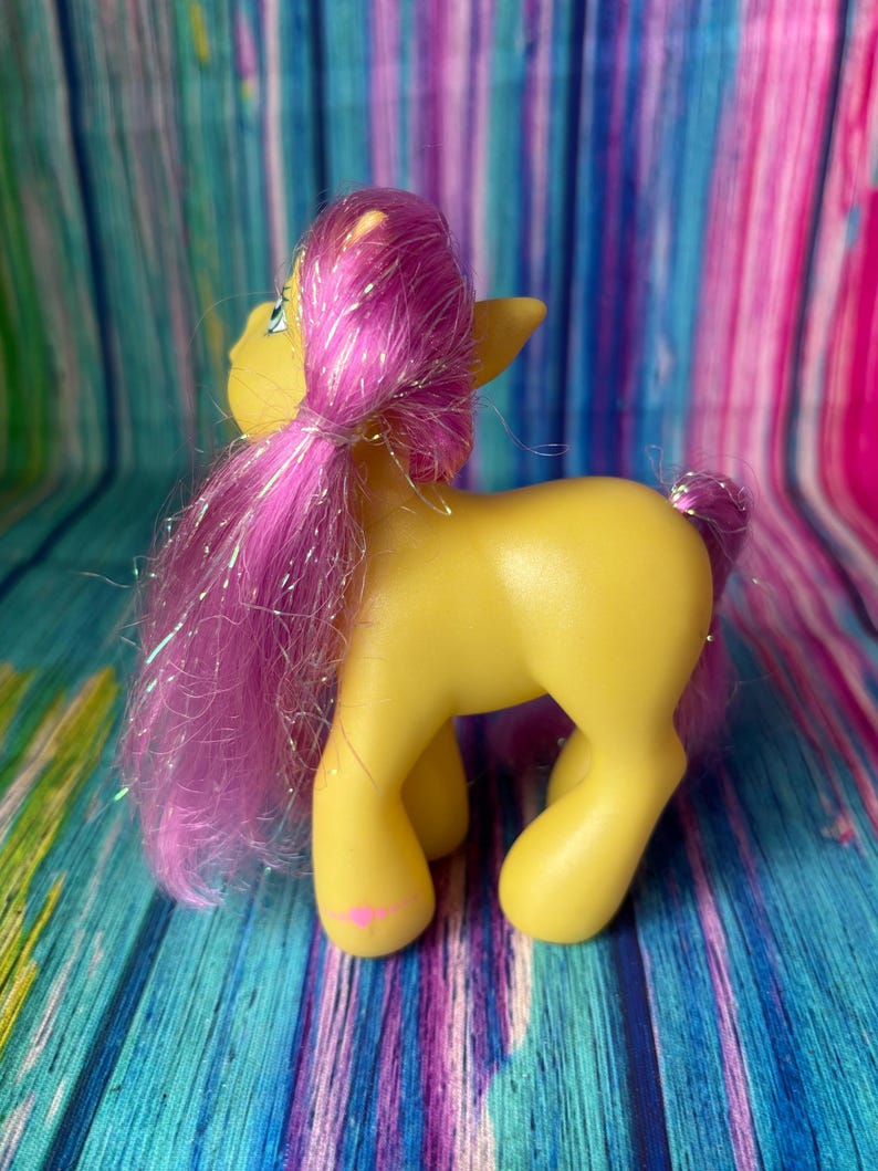 Vintage 2002 My Little Pony MLP Hasbro Yellow Horse Merriweather Rain ...