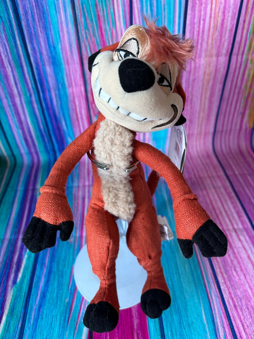 Vintage Disney Store Timon Lion King Broadway Bean Bag Plushie Toys ...