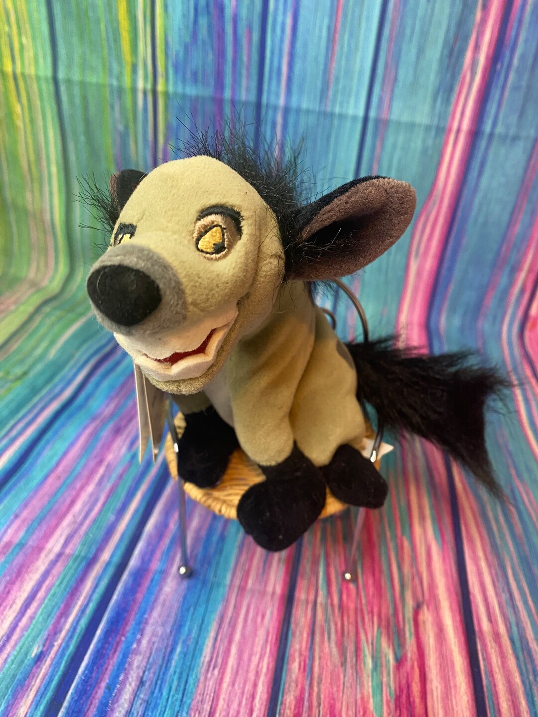 Vintage Disney Store Banzai Bean Bag Plush Stuffed Animal the Lion King Original Tag Christmas ...