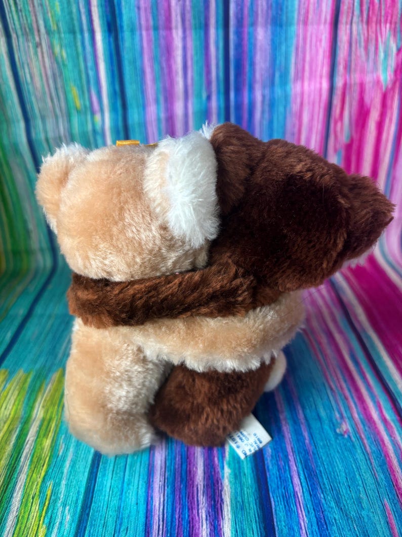 Vintage 1979 Huggable Hugging Bears Boy Girl Plushie Stuffed Animals ...