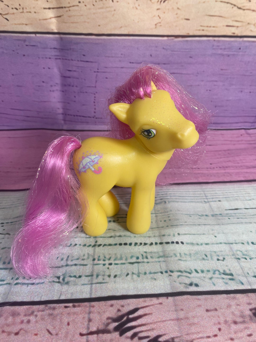 Vintage 2002 MLP My Little Pony Merriweather Sparkle Glitter Horse G3 ...