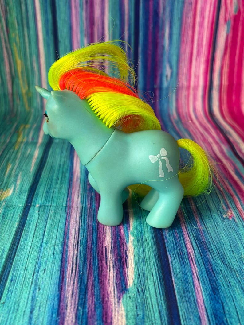 Vintage 1986 My Little Pony MLP Hasbro G1 Buddy Bye Eye Ribbons ...