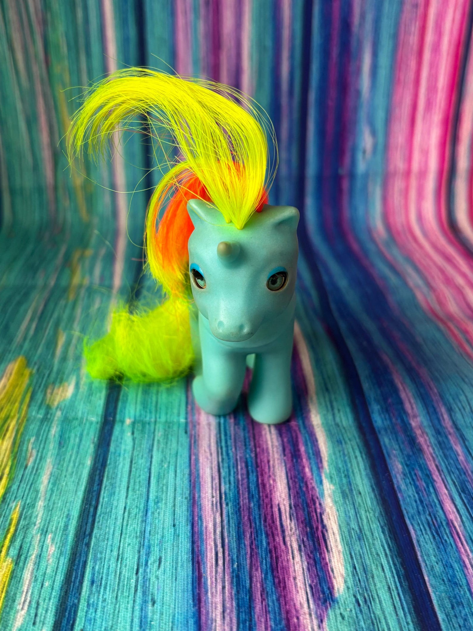 Vintage 1986 My Little Pony MLP Hasbro G1 Buddy Bye Eye Ribbons ...