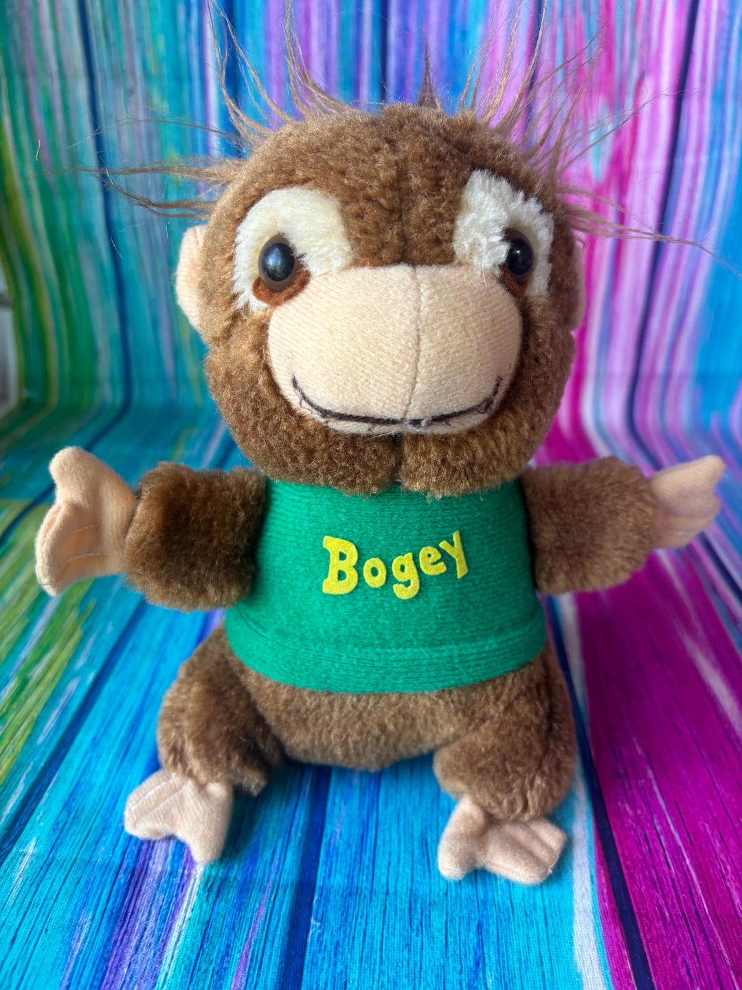 Vintage Shirt Tales Bogey Plushie Stuffed Animal Monkey 1980s Kids ...