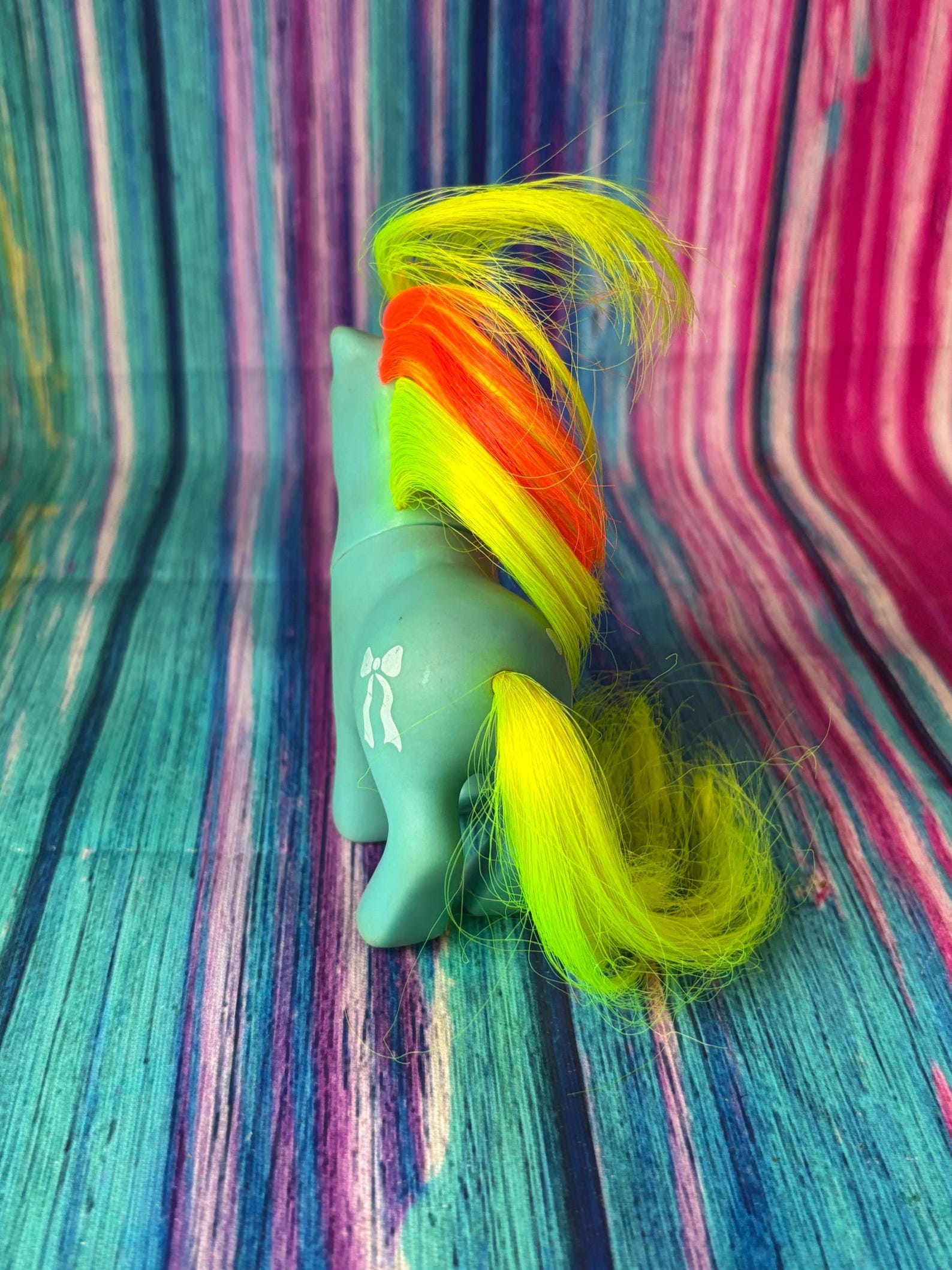 Vintage 1986 My Little Pony MLP Hasbro G1 Buddy Bye Eye Ribbons ...