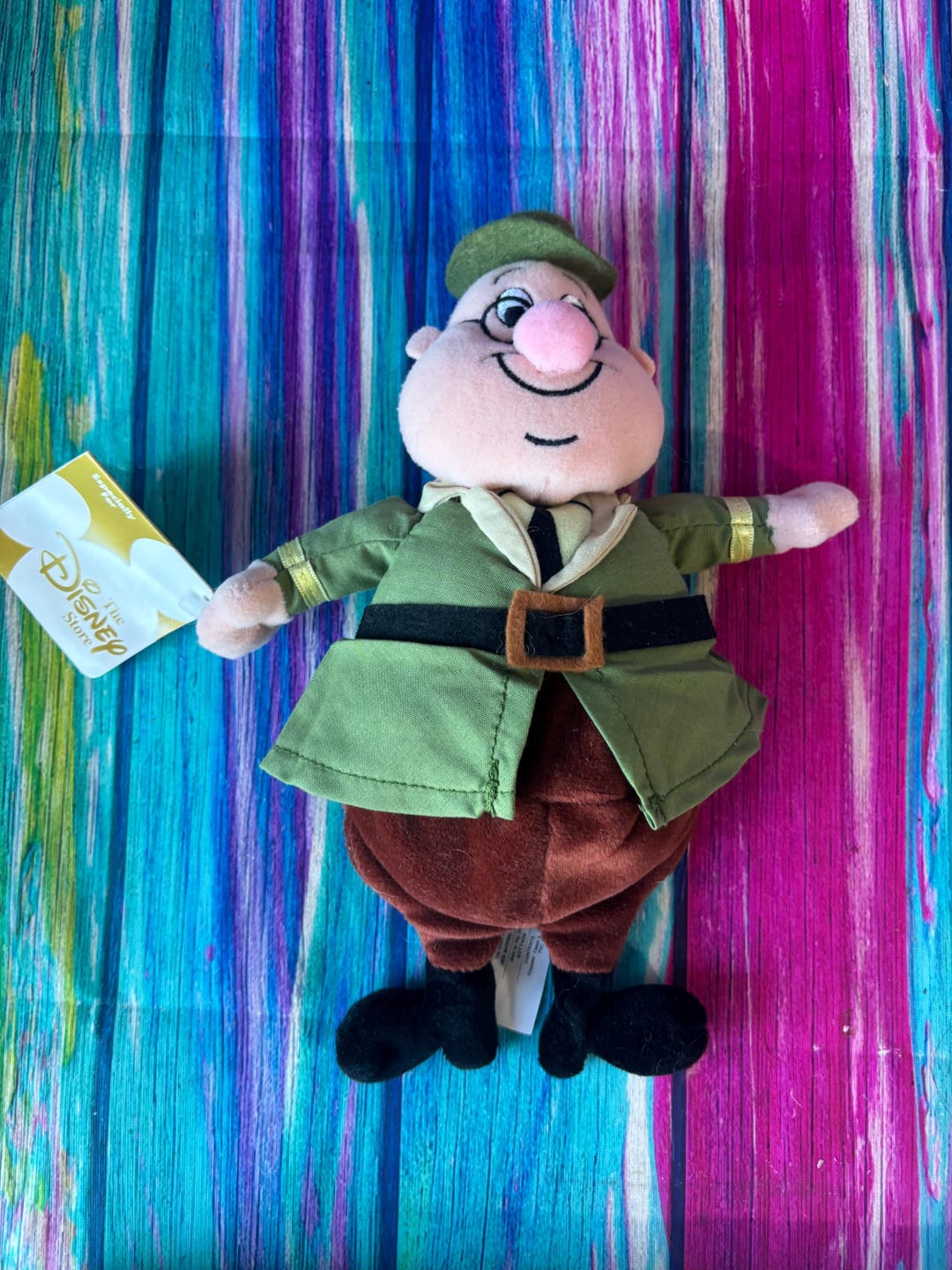 Vintage Disney Store Grin and Bear It Park Ranger Bean Bag Plushie Kid ...