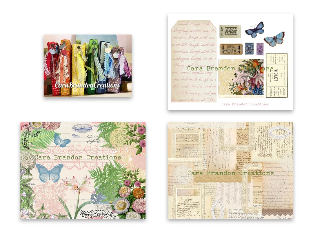 Spring Junk Journal Kit, Spring Mini Kit, 7 Days of Spring ...