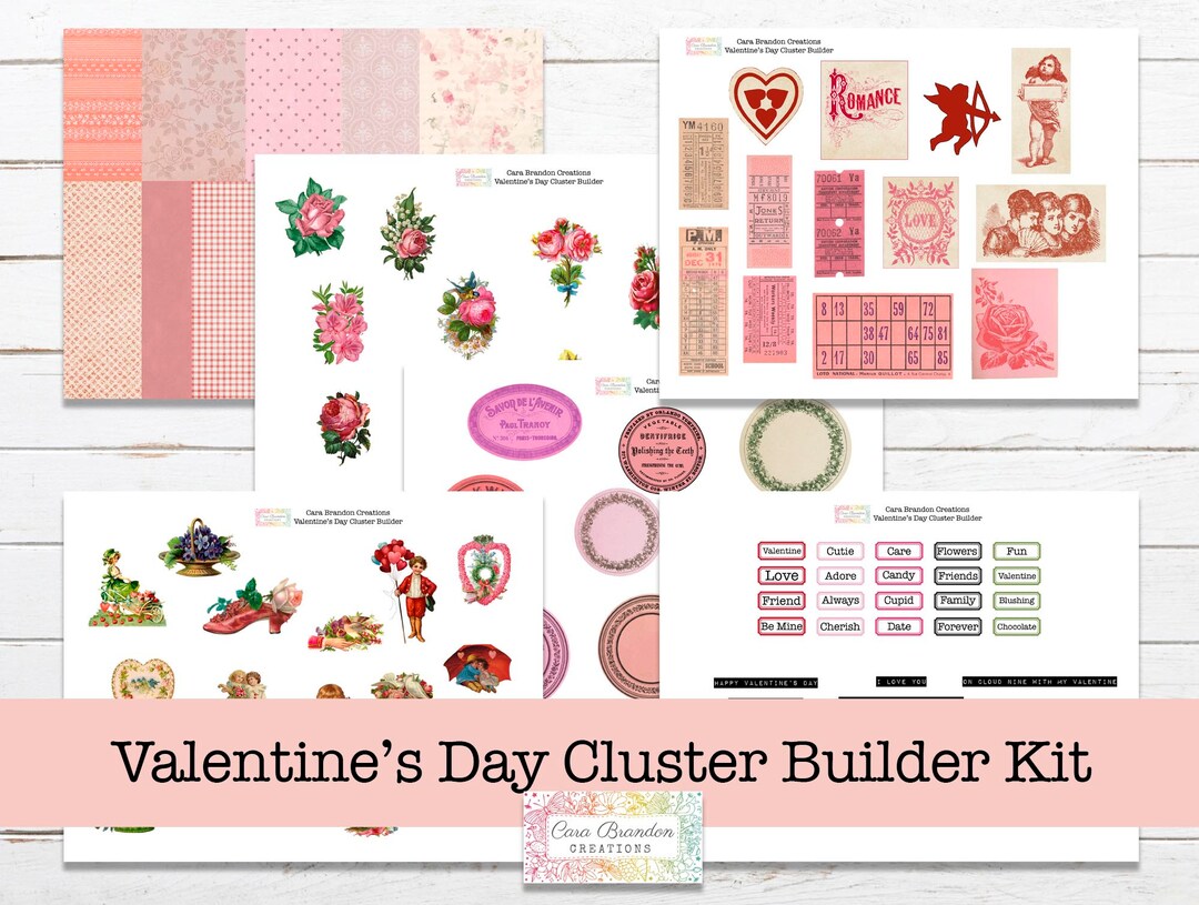 Valentine's Day Cluster Builder Kit, Cluster Builder Kit, Build a ...