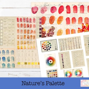 Nature's Palette Junk Journal Kit, Ephemera, Tags (digital Download) - Etsy
