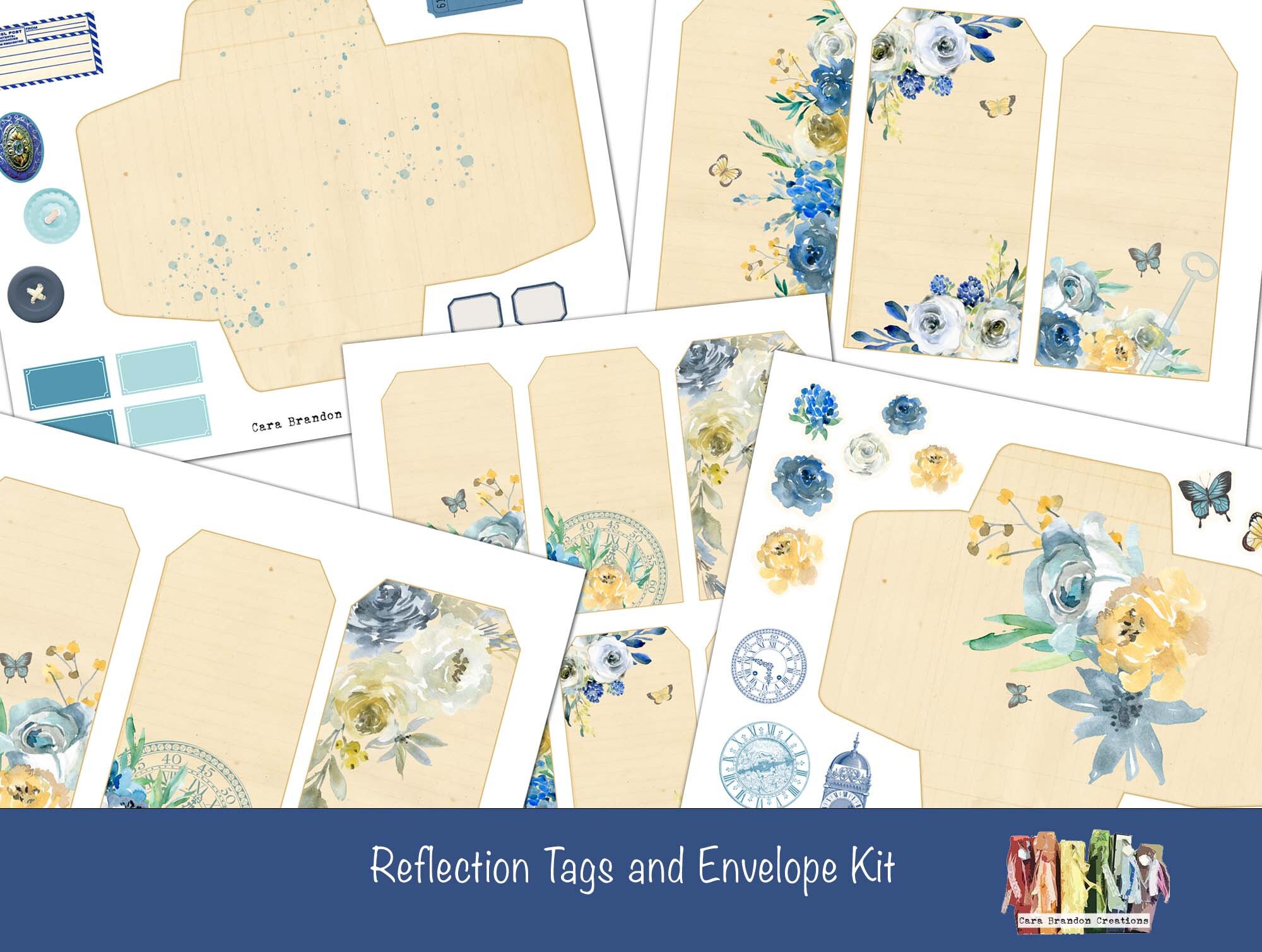 Reflections and Aspirations Tag and Envelope Kit Coordinates | Etsy