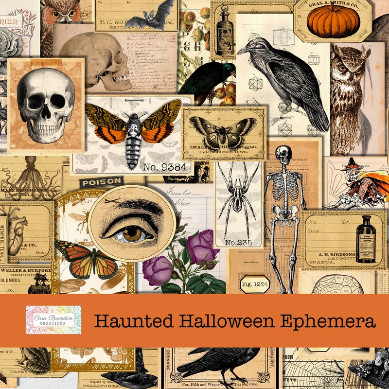 Halloween Ephemera - Etsy
