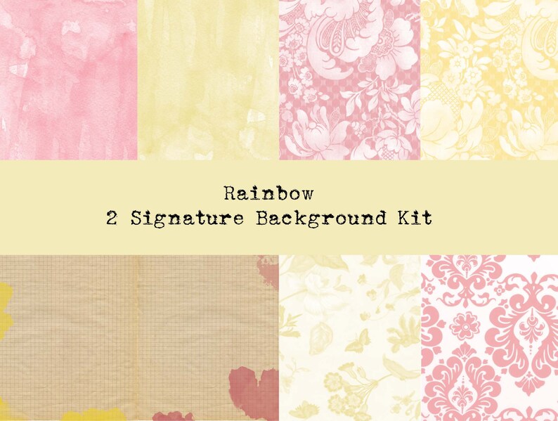 2 Signature Background Pages That Correspond With the 2 Signature ...