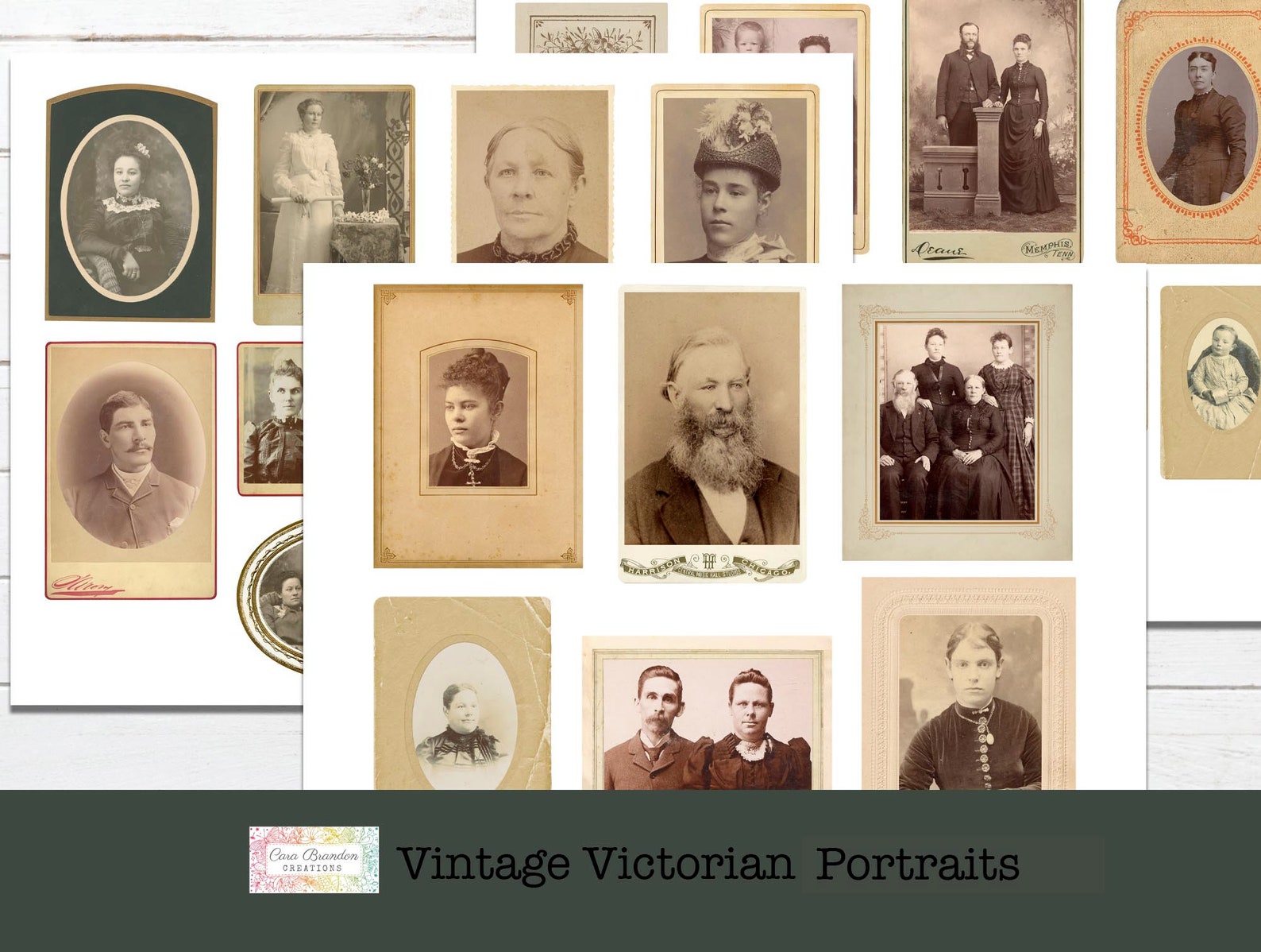 Vintage Victorian Portrait Ephemera, Printable Photos (digital Download ...