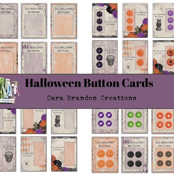 Button Cards - Etsy