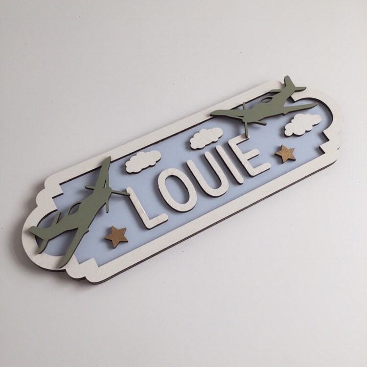 Planes Personalised Wooden Street Sign Army Planes Fighter - Etsy UK
