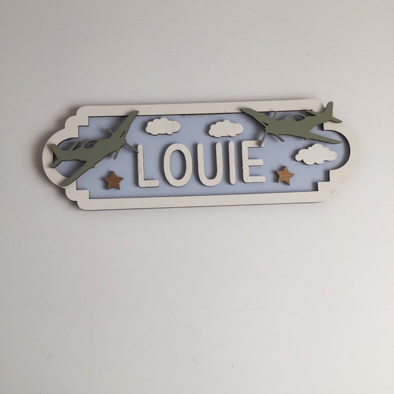 Planes Personalised Wooden Street Sign Army Planes Fighter - Etsy UK