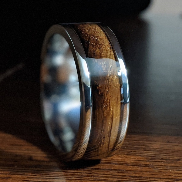 Wood Wedding Band - Etsy