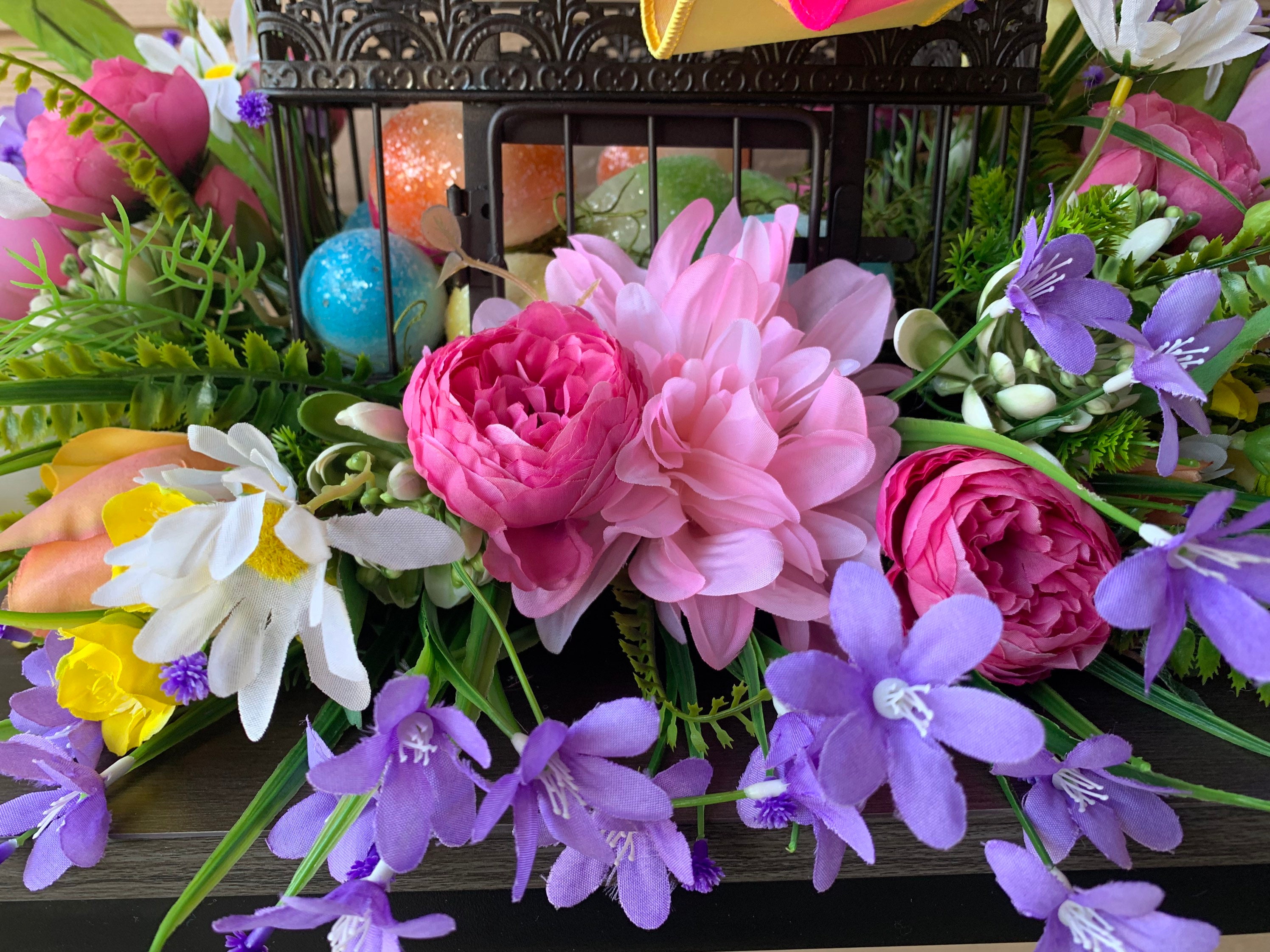 Spring Decor, Summer, Centerpiece, Table Top, Everyday Decor, Birdcage ...