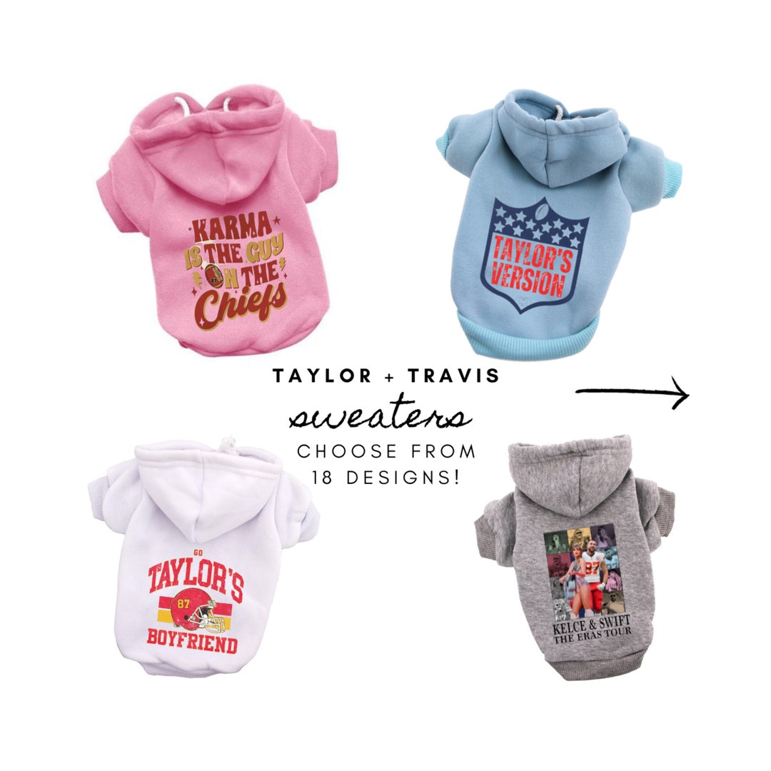 Taylor Swift Travis Kelce Dog Clothes Valentine's Day Dog Sweater Funny ...