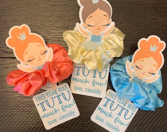 Ballerina Valentines Scrunchie Holder Valentine Scrunchies Cards ...