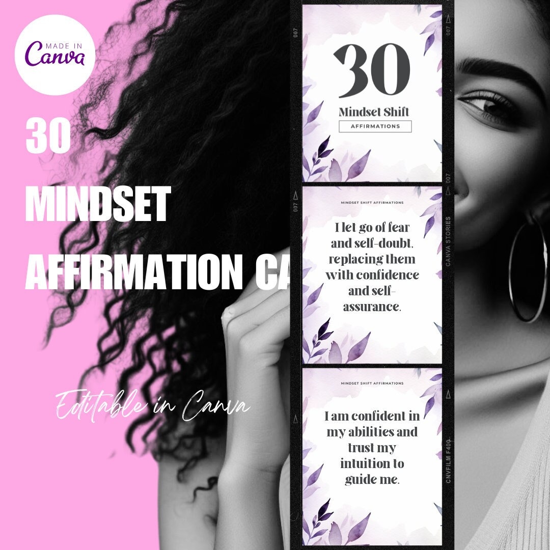 Affirmation Cards, for Self-esteem, Confidence, Self-love ...