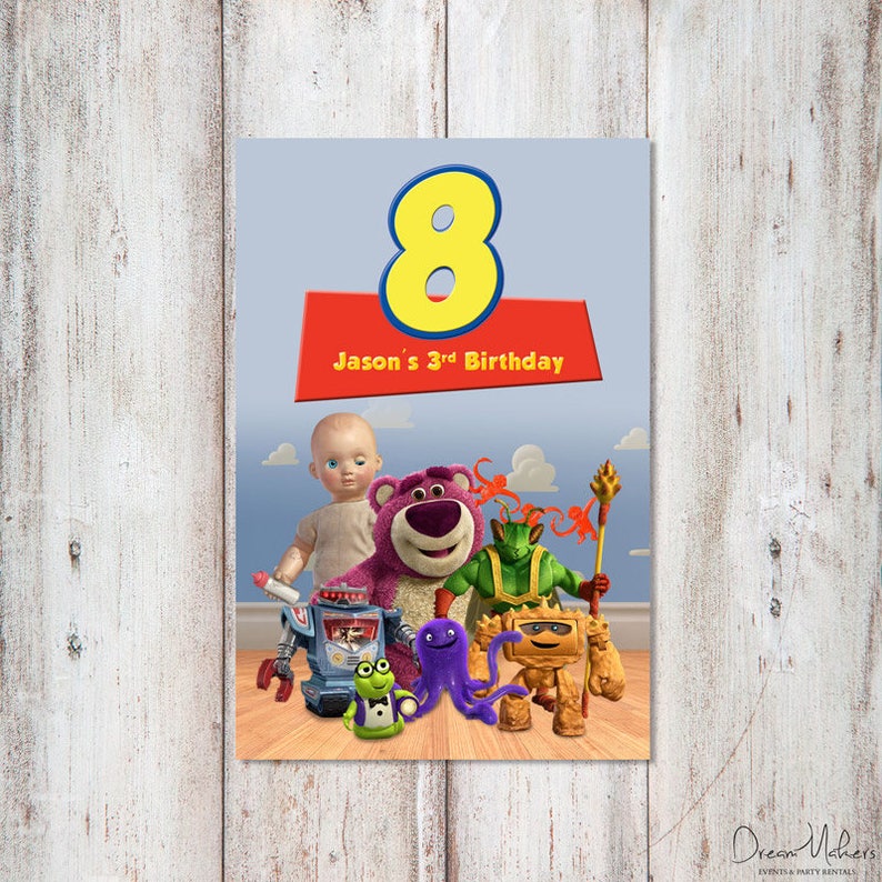 Toy Story Party Table Numbers Signs 4 X 6 numbers - Etsy