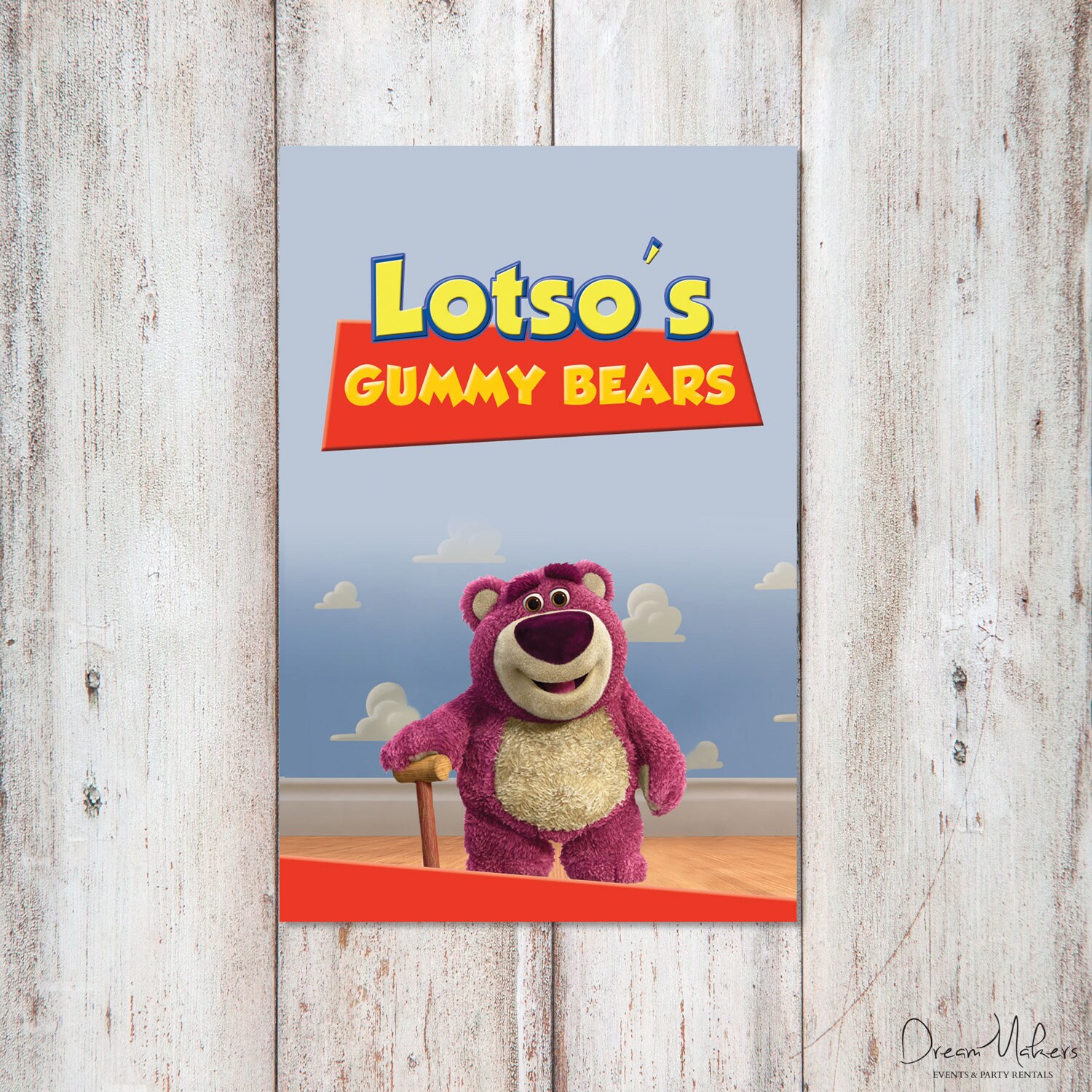 Toy Story Party Food Sign 4 X 6 Lotso | Etsy