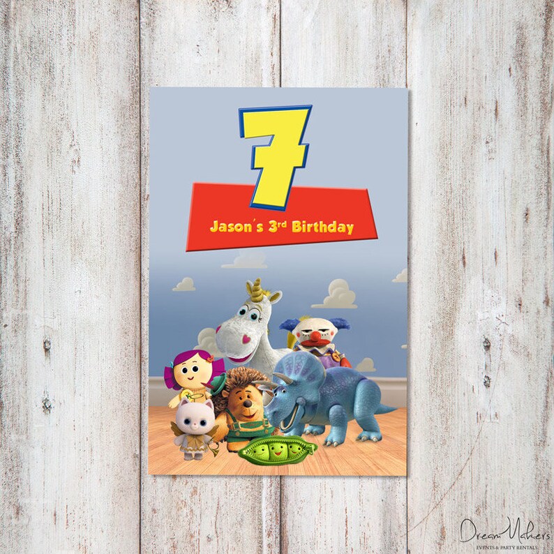 Toy Story Party Table Numbers Signs 4 X 6 numbers | Etsy