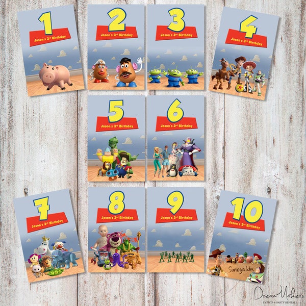 Toy Story Table Numbers - Etsy