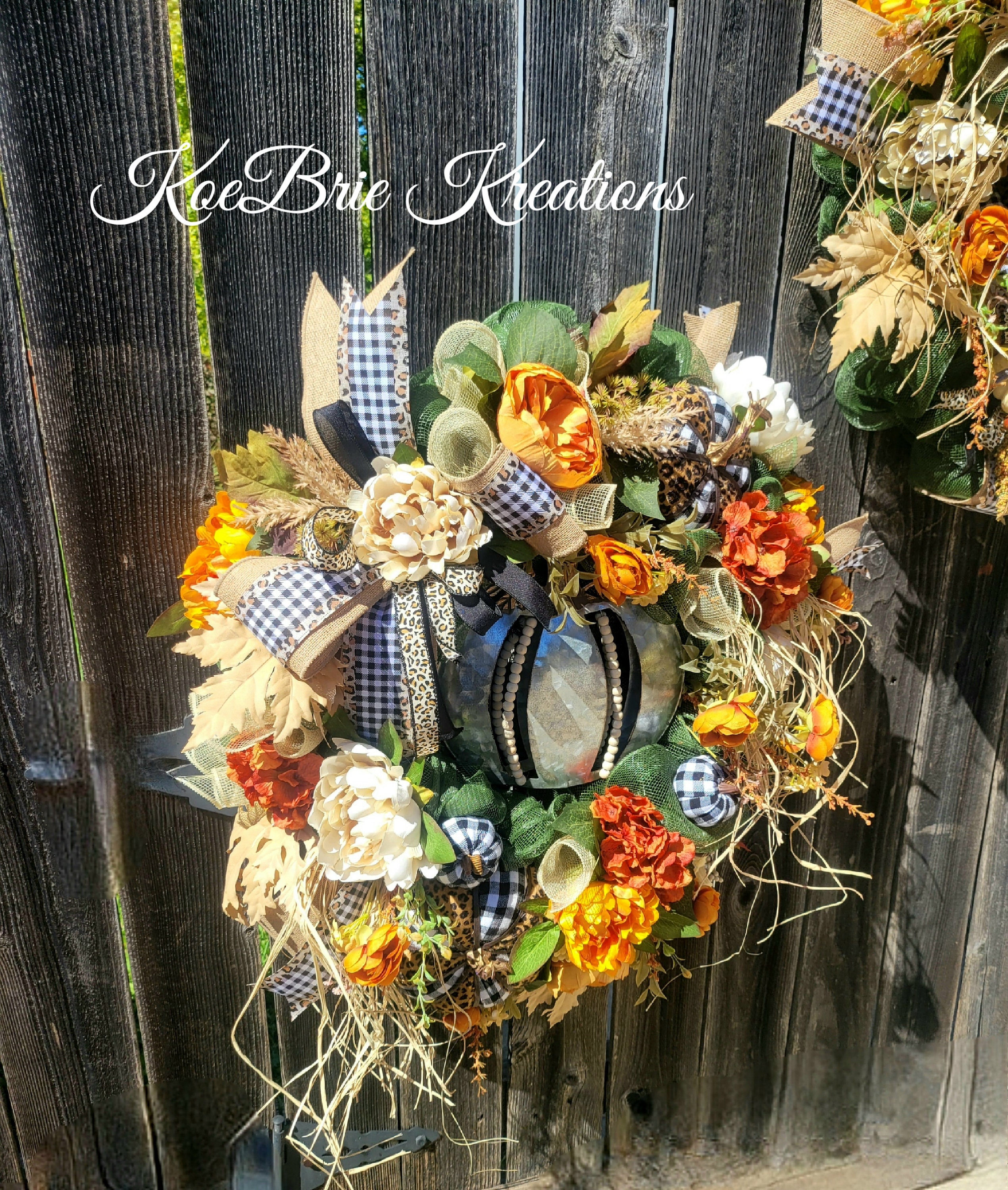 Fall Pumpkin Wreaths - Etsy